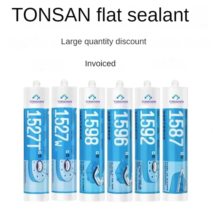 TONSAN 1587 waterproof flat sealant 1596 silicone rubber 1598 engine high temperature resistance ...