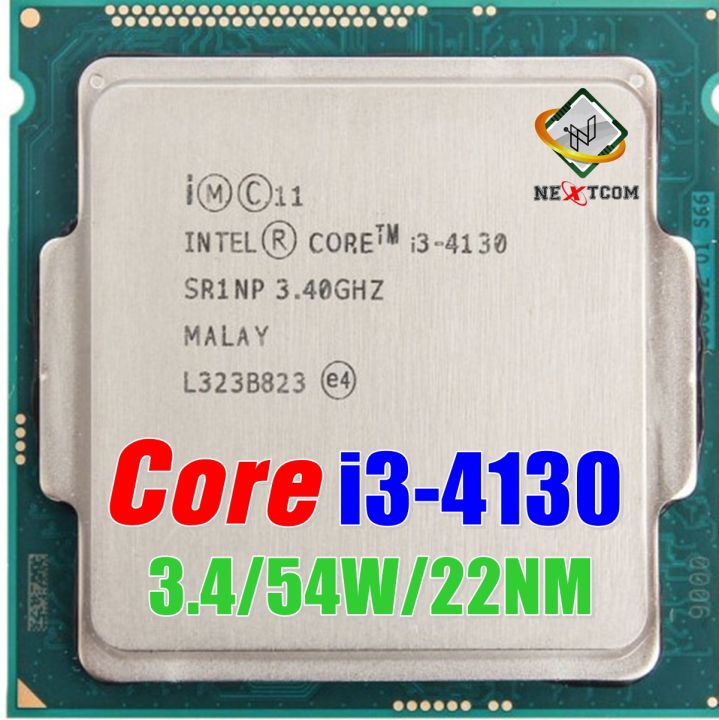 ซีพียู CPU Core I3 4130 / 3.4Ghz / 2คอ 4เธรด / 54W / Socket LGA 1150 ...