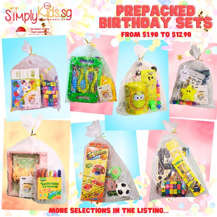 [SG SELLER] SimplyKids.SG® - Prepacked Children Birthday Goodie Bag ...