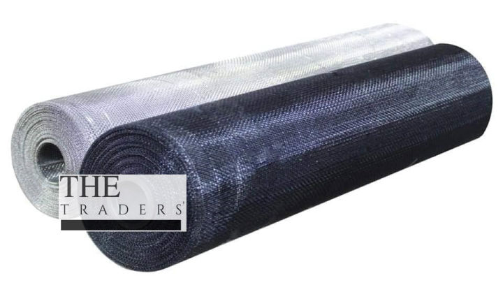 UNIVERSAL BRAND BLACK ALUMINIUM INSECT/MOSQUITO SCREEN NETTING 4FT(H) x ...