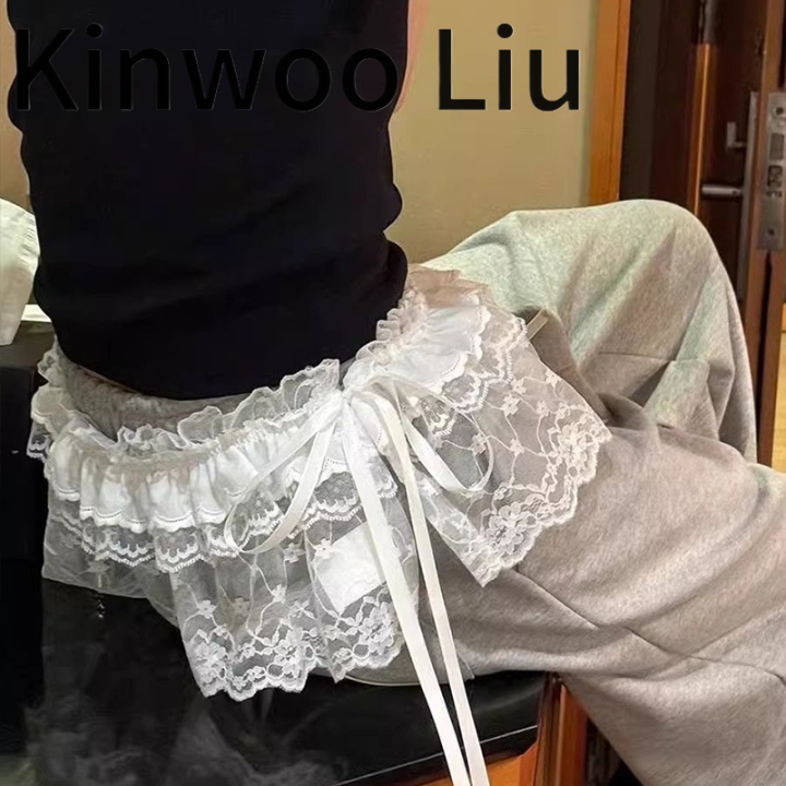 Kinwoo Liu ลูกไม้อุตสาหกรรมหนักเกาหลีผ้ากันเปื้อนแบบสั้นเชื้อราชายผ้า ...