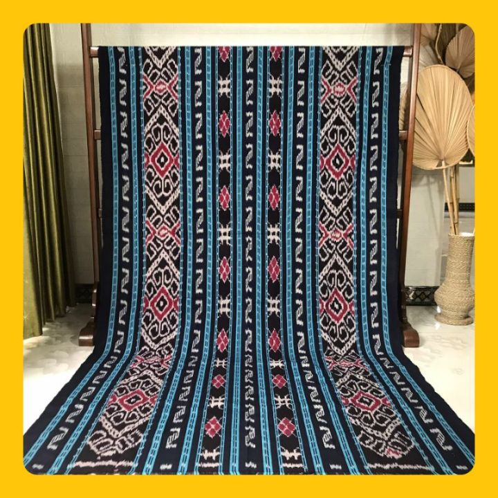 Kain Batik tenun warna Biru tua kain etnik khas sumba sumbawa dayak ...