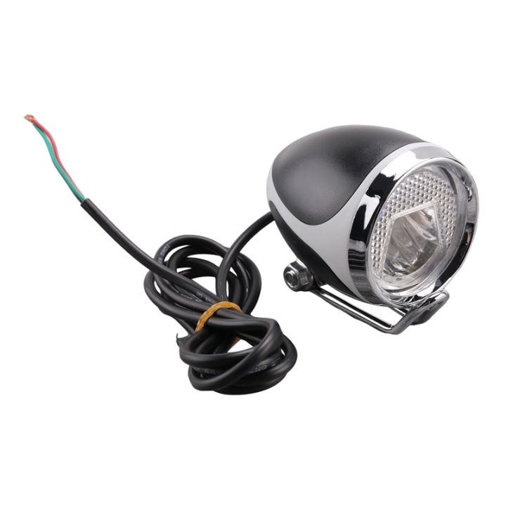 Ebike Light 24V36V48V LED Front Light with Horn Electric Bike Headlight ...