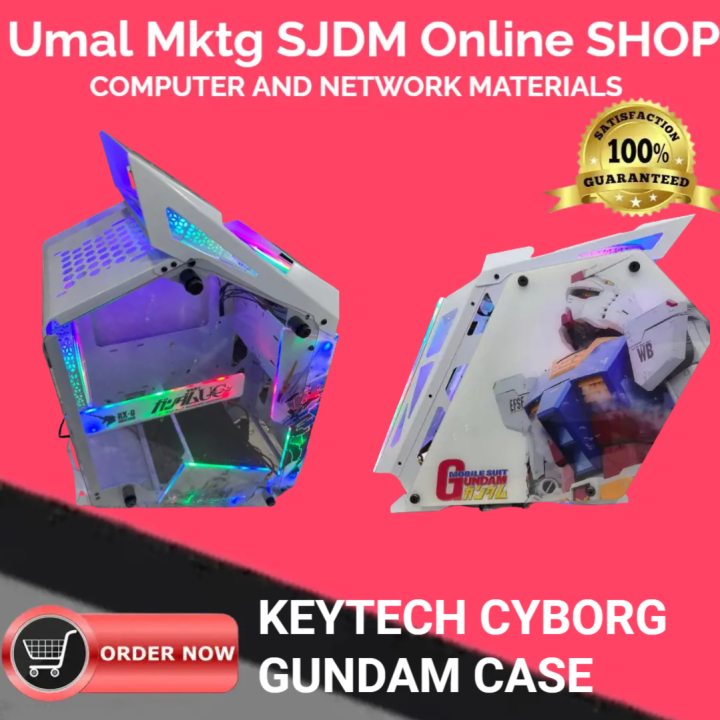 Cyborg Keytech Gundam Tempered Glass with panel lights atX | Lazada PH