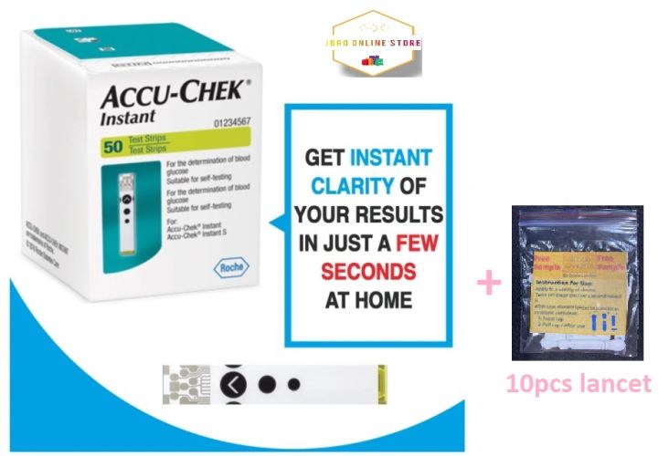 Accu-Chek Instant Test Strip / Diabetic Blood Glucose Strips 50pcs ...