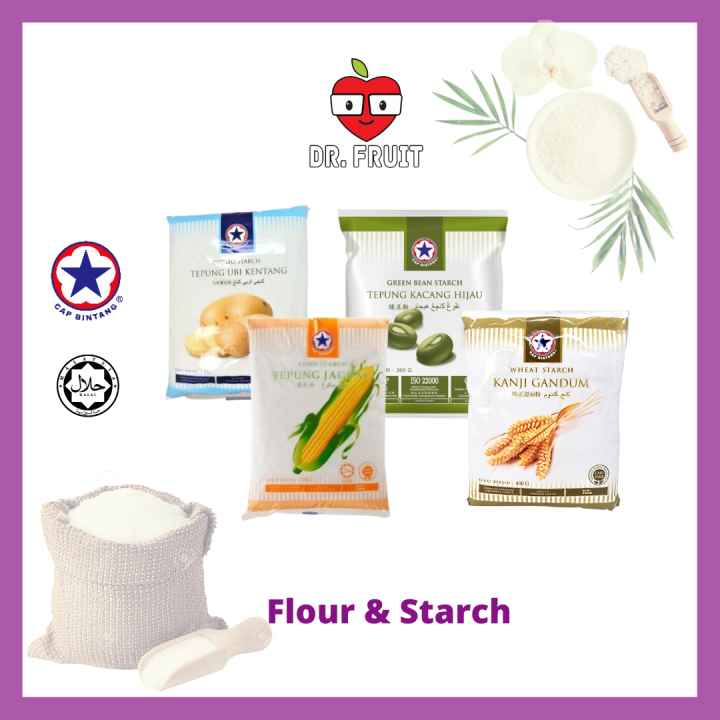 【Star】Flour 星标面粉 | Dr.fruit /Tepung /Potato Starch/ Green Bean Starch ...