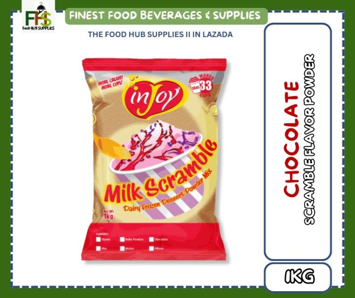 inJoy Scramble Powder Ube Milk Flavor 1kg | Lazada PH