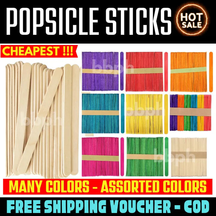 Popsicle Sticks - Many Colors Available / Sold Per Pack | Lazada PH