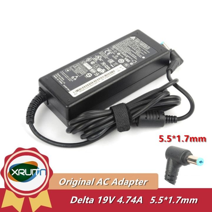 90W 19V 4.74A 5.5x1.7mm Delta AC DC Adapter Charger For Acer Aspire 5 A515-52 5740G 5742G Laptop ...
