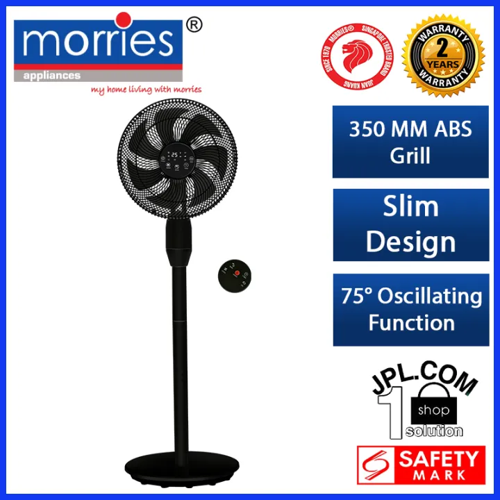Morries 14 inch 3 in 1 DC Stand Fan MS1411DCSFR (Black/White) Desk Fan ...