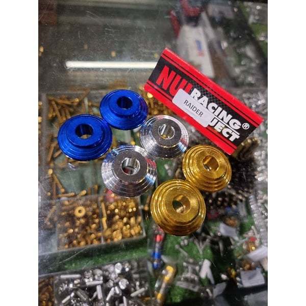 HUB N MILE for RAIDER 15O CARB / RAIDER FI (sold as set)- GOLD/ BLUE ...