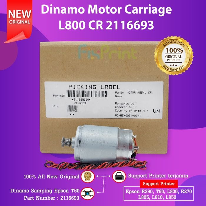 Motor CR Epson L805 L810 R290 Dinamo Carriage Printer T60 L800 R270 ...