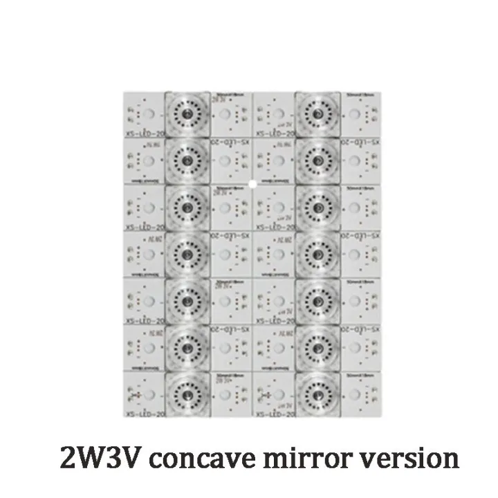 100pcs/bag Aluminum substrate 3V/6V LED concave-convex mirror general ...