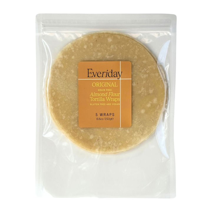 Everiday Original Gluten Free Almond Flour Tortilla Wraps (Vegan No ...