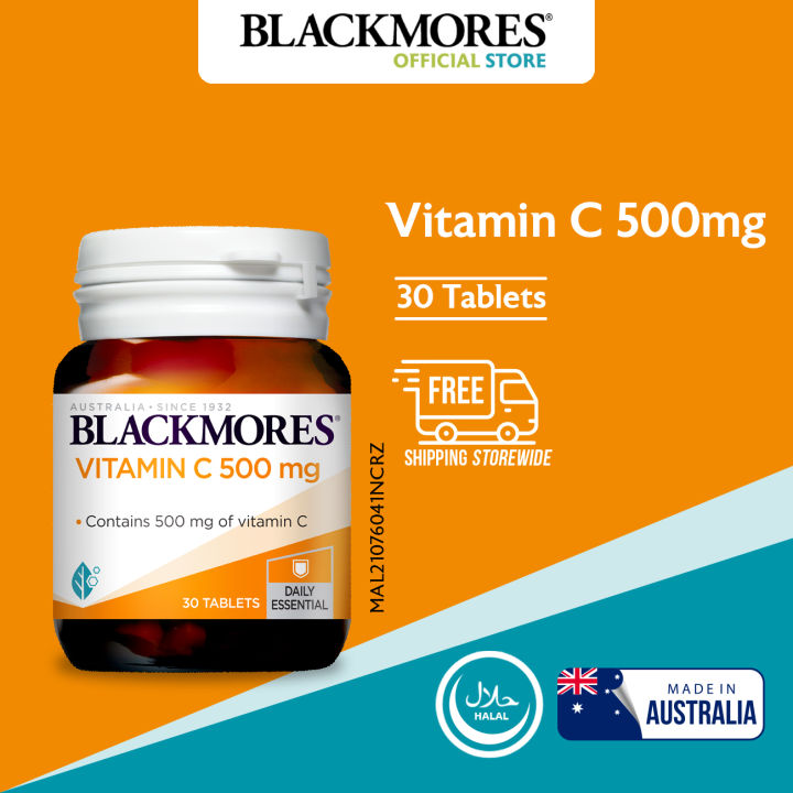 Blackmores Vitamin C 500mg 30s - Helps Your Immune System Naturally ...