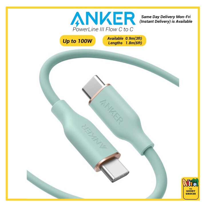 Anker PowerLine III Flow Cable 100W Type C to C | Lazada PH