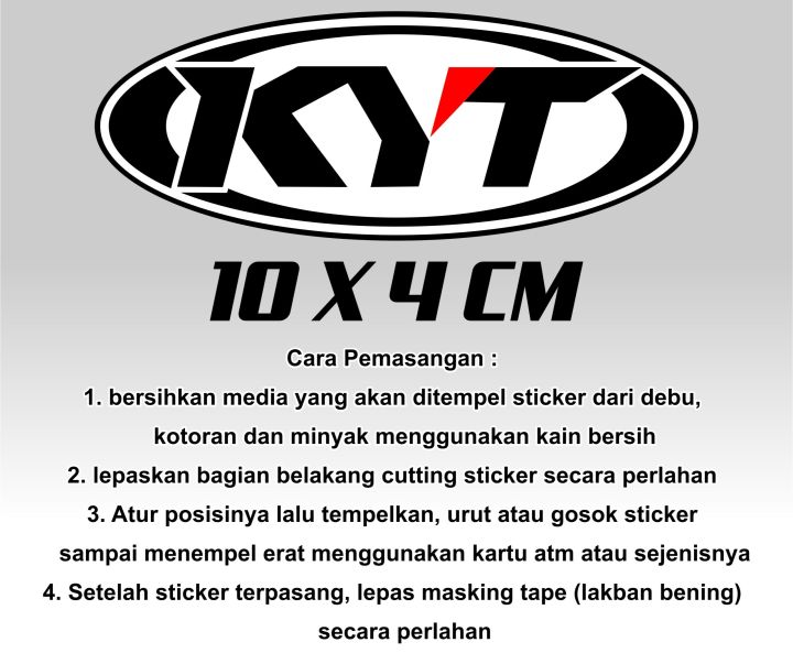 CUTTING STIKER logo HELM KYT | Lazada Indonesia