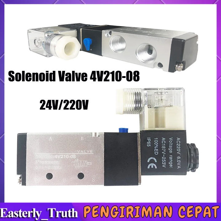 Solenoid Valve Airtac 4v210-08 Selenoid Valve 4v210-08 AC 220/DC 24 ...