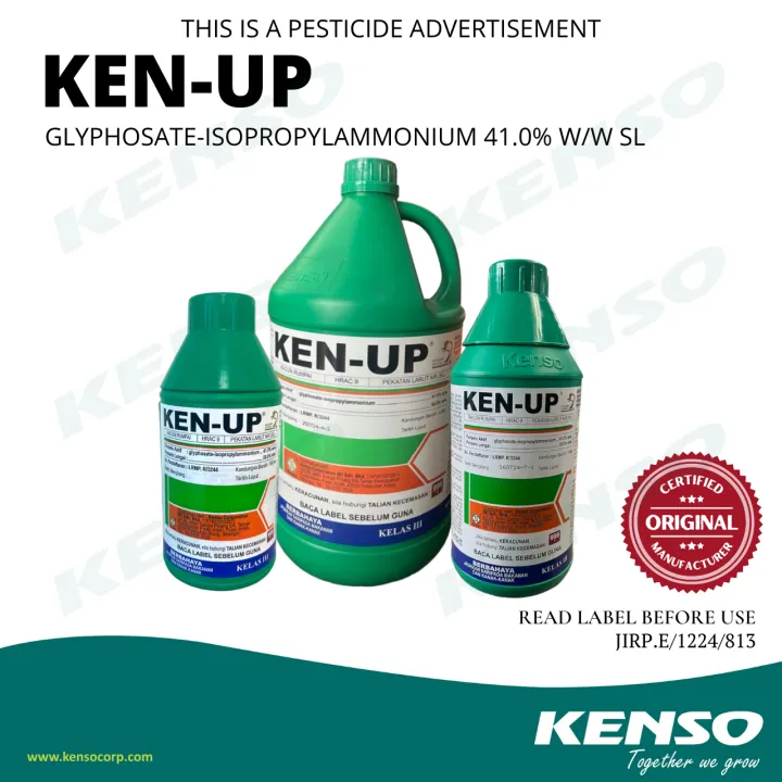 KENSO KEN-UP (Glyphosate-isopropylammonium 41.0% w/w SL) Herbicide ...