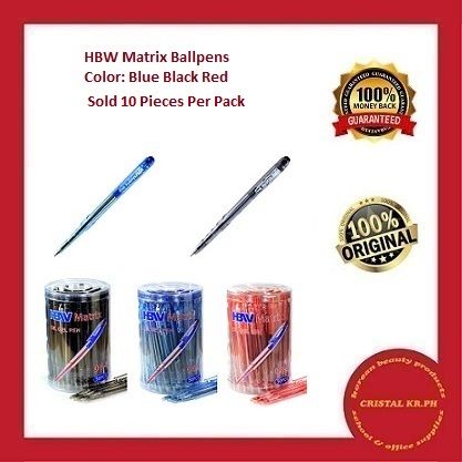 HBW MATRIX BALLPEN 10'S BLACK | Lazada PH
