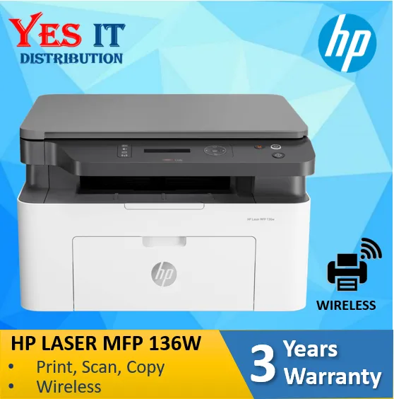 HP MFP 136W (4ZB86A) / 135W LASER MULTI-FUNCTION PRINTER (4ZB83A) Print , Scan, Copy REPLACEMENT ...
