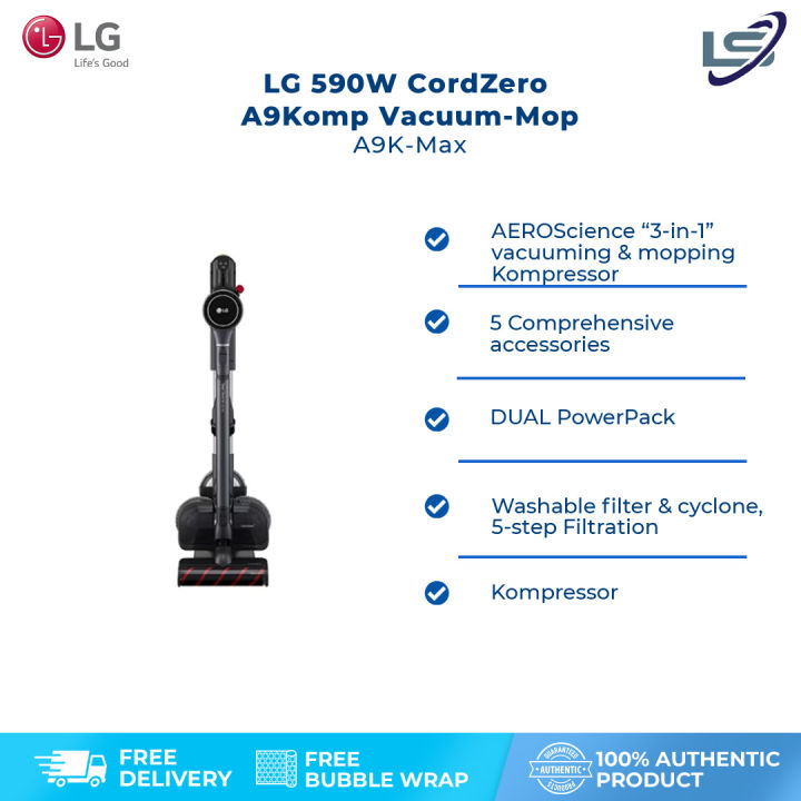 Lg 590w Cordzero A9komp Vacuum Mop A9k Max Smart Inverter Motor