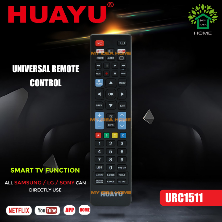 HUAYU URC1511 Universal Smart TV Remote Control | Lazada PH