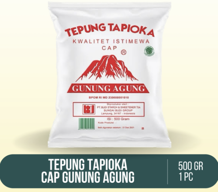 tepung tapioka cap Gunung Agung 500 g | Lazada Indonesia