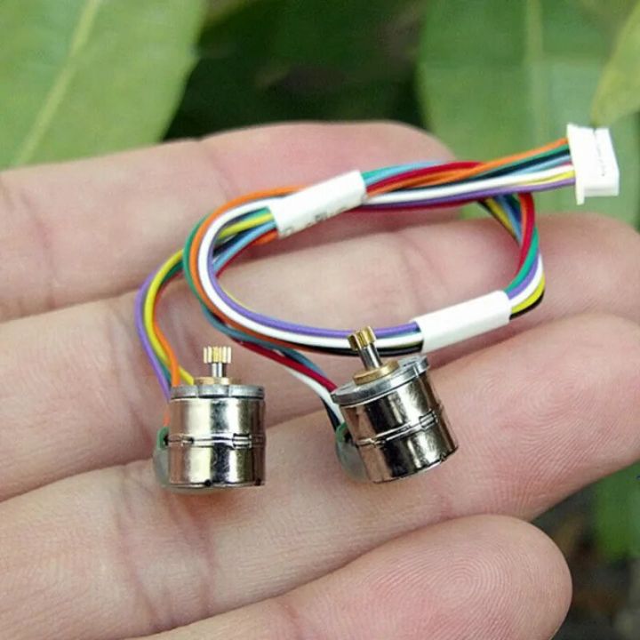 2pcs/set Mini 8mm Stepper Motor 2 Phase 4 Wire Line Stepping Motor ...
