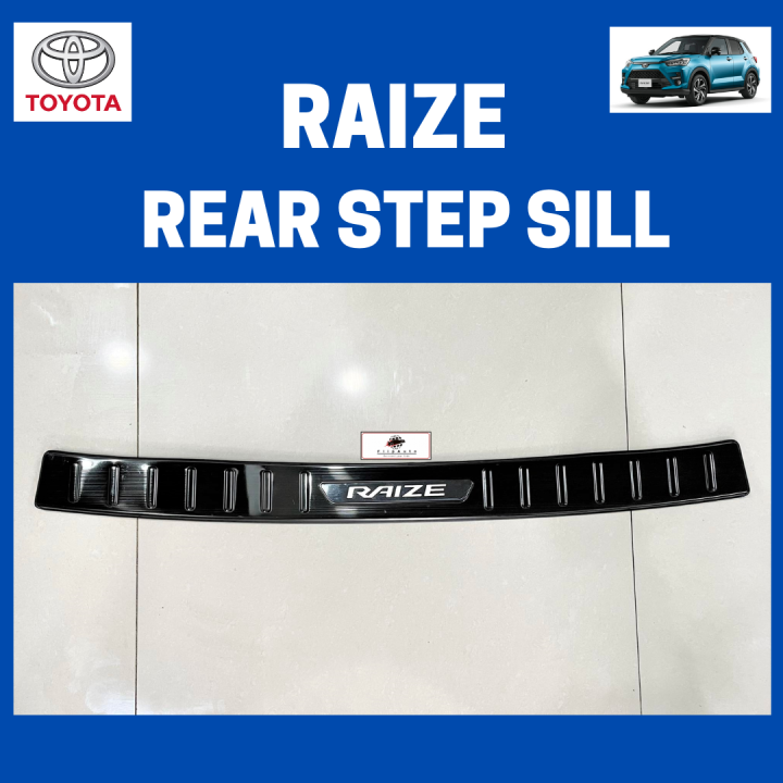 TOYOTA RAIZE 2023-2026 Rear Door Step Sill Black Titanium Silver Raize ...