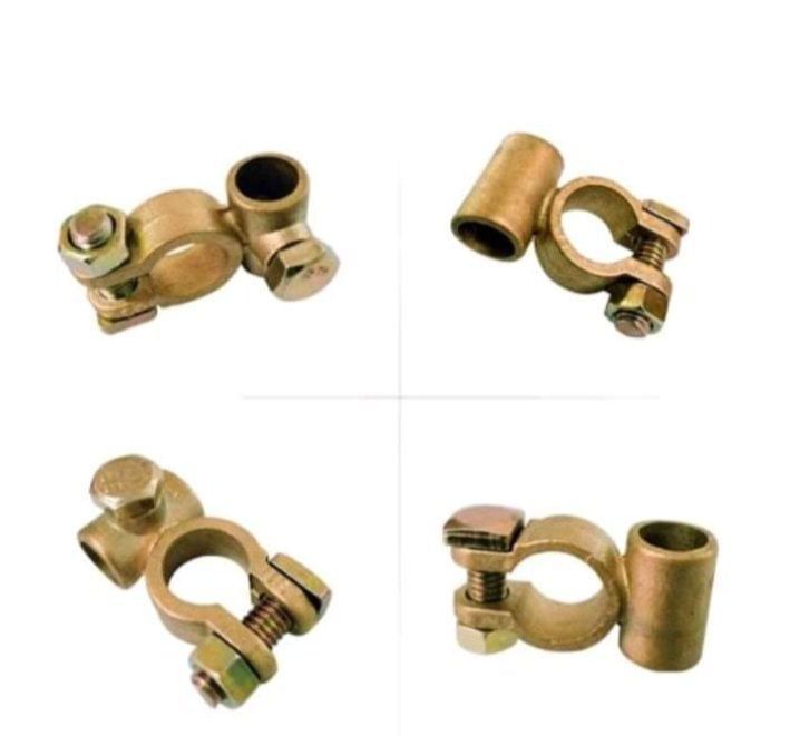 Battery Terminal Clamp/ Angle Type'' ORION " Brass Plated (2pcs ...