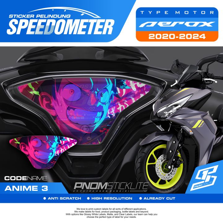 ANTIGORES SPEEDOMETER AEROX NEW 155 2020 2021 2022 2023 2024 STICKER ...