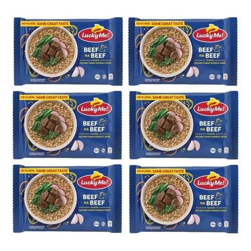 Lucky Me! Beef na Beef Instant Noodles (6 x 55g) | Lazada PH