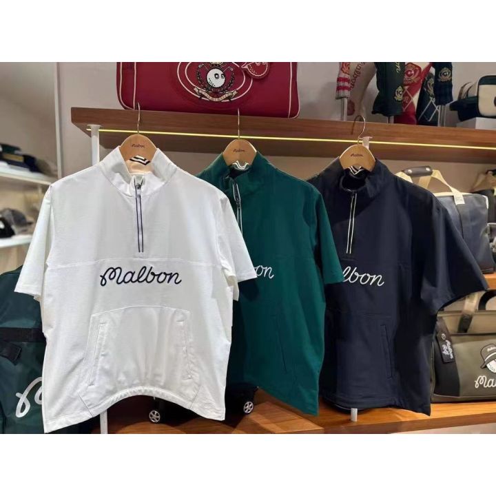 [ขายร้อน] ฤดูร้อนใหม่กอล์ฟผู้ชายกีฬากลางแจ้งแขนสั้นสูทลำลองแฟชั่นครึ่ง ...