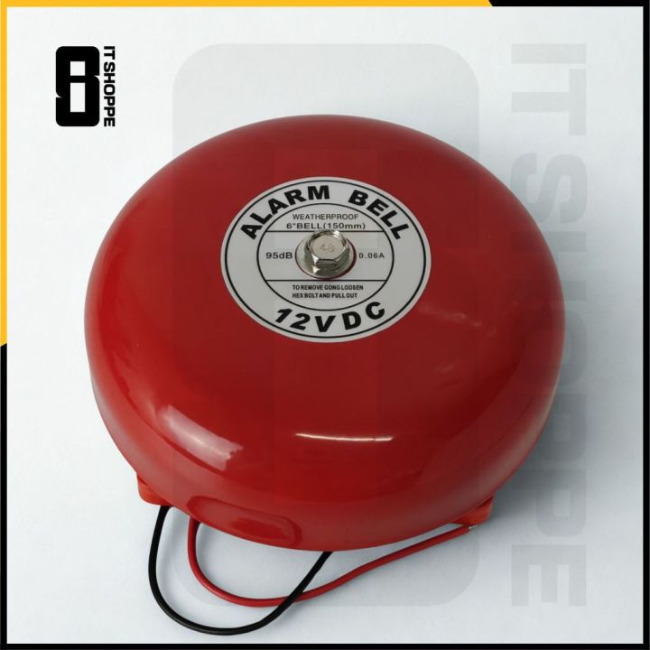 12v 6 inches alarm bell Fire Alarm Bell | Lazada PH