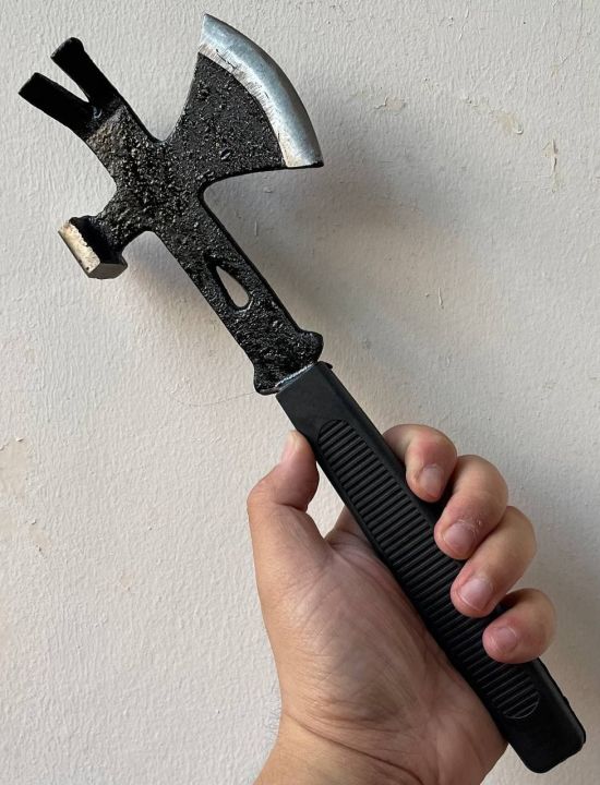Multi Purpose 3 In 1 Firemen Emergency Tool | AXE, Hummer and Flat ...