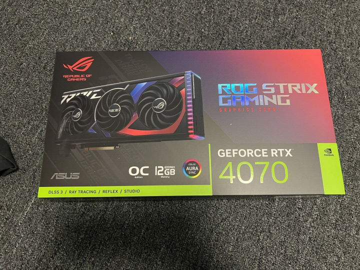 Asus ROG Strix GeForce RTX 4070 OC Edition 12GB GDDR6X Gaming Graphics ...