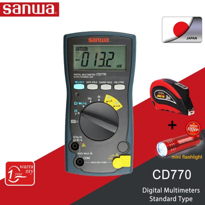 SANWA CD770 CD771 Digital Multimeter AC/DC Voltmeter Standard True RMS ...