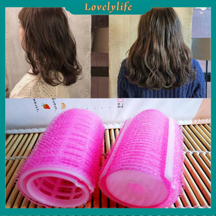 Lovelylife🔥 Poni Udara Curling Besi Nilon Self-adhesive Rambut Penjepit ...
