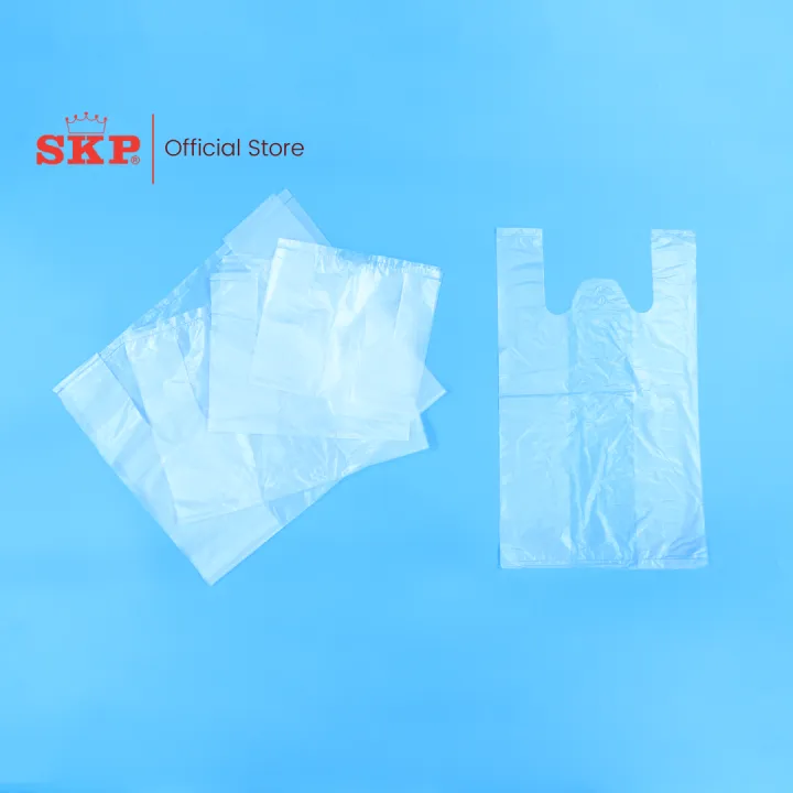 150/90/60/30 PCS SKP Translucent Clear Singlet Plastic Bag | Lazada ...