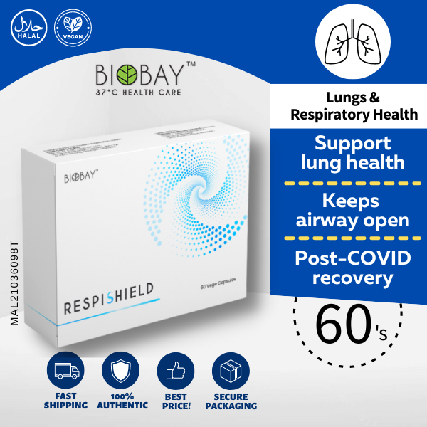 Biobay Respishield Capsules with Tiger Milk Mushroom Cordyceps Boswellia Extract [60 Capsules ...