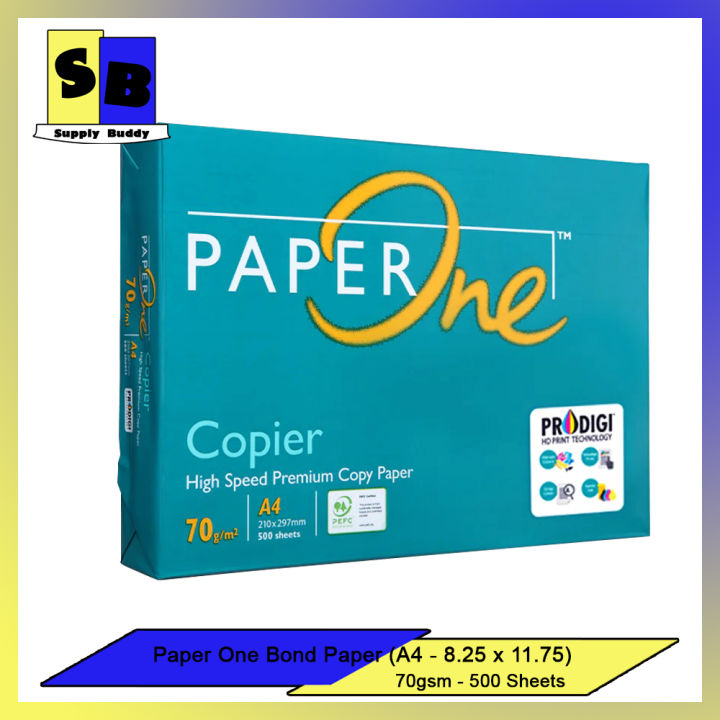 PAPER ONE BOND PAPER (A4) 70gsm 500Sheets | Lazada PH