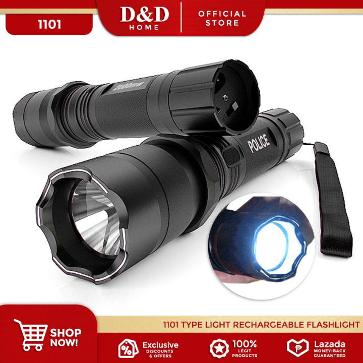 D&D Home | 1101 Multifunctional Dimming Light Flashlight | Lazada PH