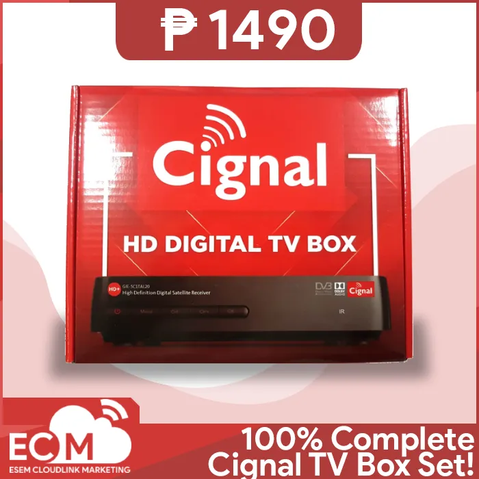 Cignal HD Digital TV Box | Full Set with Controller | Lazada PH