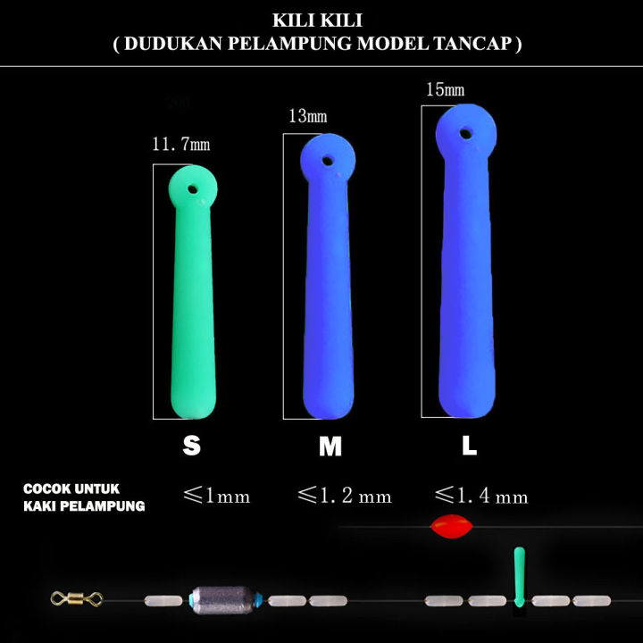 20 PCS KILI KILI DUDUKAN PELAMPUNG PANCING MODEL TANCAP | Lazada Indonesia