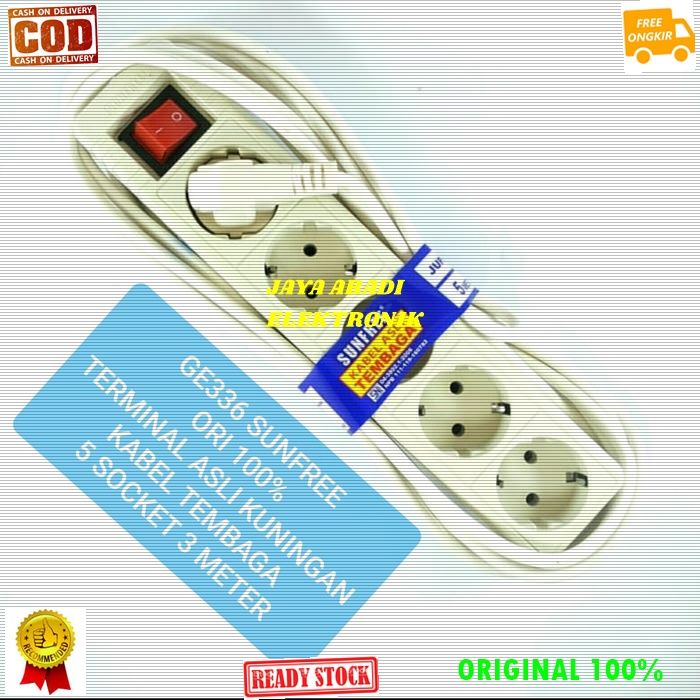 G336 ORIGINAL TERMINAL 5 LUBANG SOCKET 3 METER ON OFF COLOKAN LISTRIK ...