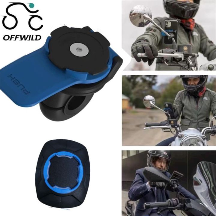 OFFWILD Push Lock Phone Holder 360 Degree Rotatable Connector Quad Lock ...