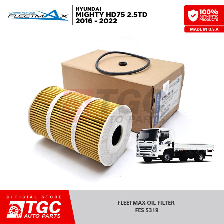 Fleetmax Oil Filter for HYUNDAI MIGHTY HD75 2.5TD 2016 - 2022 FES 5319 ...