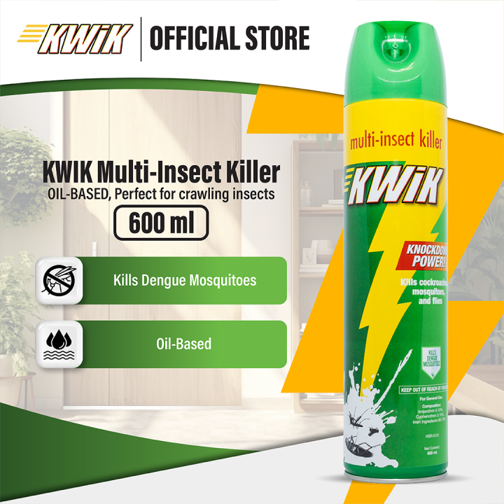 KWiK Multi-Insect Killer (Oil-Based) 600mL | Lazada PH