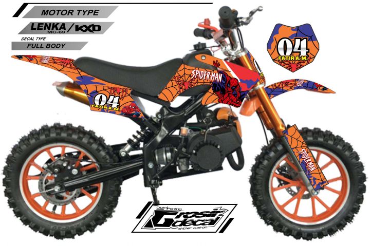 Sticker Stiker Mini Trail KXD 50cc Full Body Bebas Reques | Lazada ...